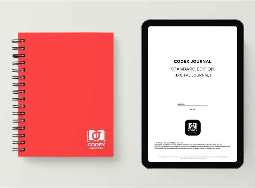 Flesh and Blood Journals - Codex of the Broken Chain Standard – Codex ...